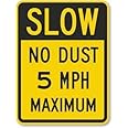 Amazon.com: Lilyanaen New Metal Sign Aluminum Sign Slow Down No Dust ...