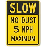 Amazon.com: Lilyanaen New Metal Sign Aluminum Sign Slow Down No Dust ...