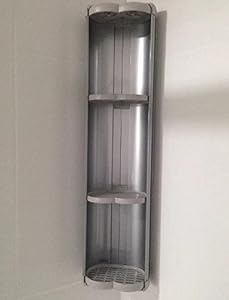 Showerlux Stowaway Storage Corner Unit in Silver: Amazon.co.uk: Kitchen ...