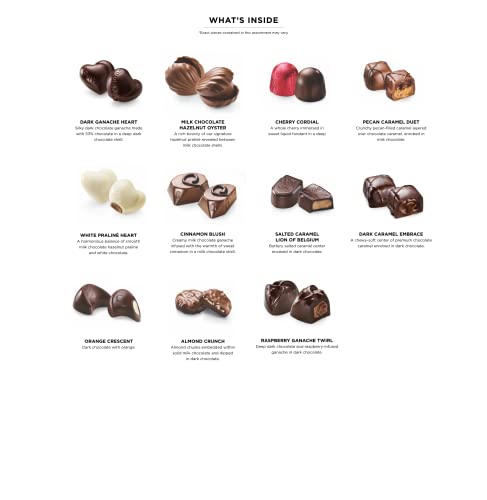 Godiva Chocolatier Chocolate Valentine’s Gift Box with Red Ribbon – 70 ...