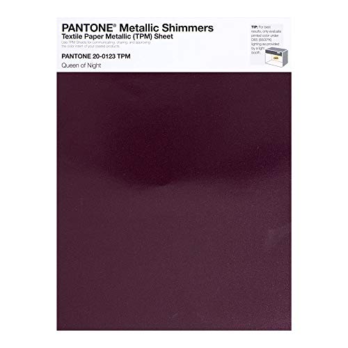 Pantone Metallic Shimmer TPM, 8.5x11 Inch Sheet, 20-0123 Queen - Want ...