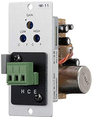TOA M-11S Balanced Microphone Input Module with Mute-Receive For Balanced Low Impedance ...