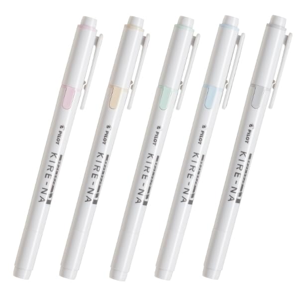 Mua Pilot PILOT SKIW-1-5C2 Highlighter, KIRE-NA, Pale Tone Color, 5 Color Set Pilot PILOT SKIW-1 ...
