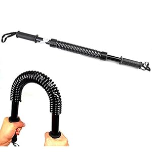 20kg Power Twister Bar Heavy Duty Arm & Chest Exercise & Fitness Spring ...