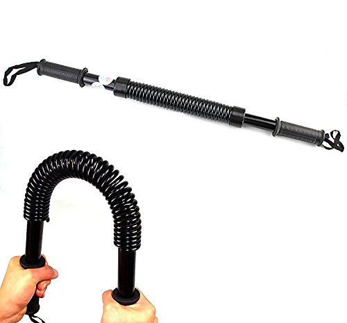 20kg Power Twister Bar Heavy Duty Arm & Chest Exercise & Fitness Spring ...