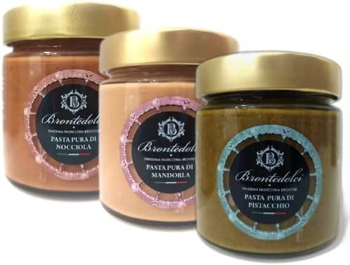 Brontedolci - Pure Pistachio Paste - Pure Hazelnut Paste - Pure Almond ...