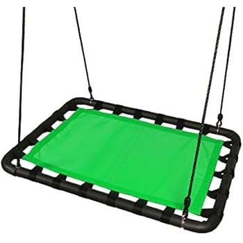 Amazon.com: Swinging Monkey Products Giant Mat Platform Swing, Yellow ...