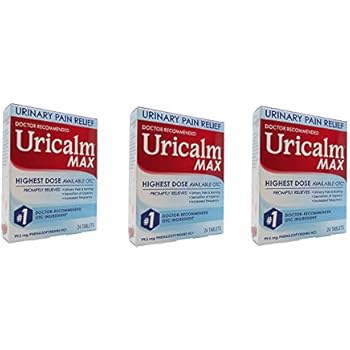 Amazon.com : Uricalm Maximum Strength Urinary Pain Relief Tablets, 28 ...