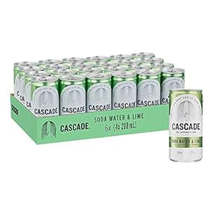 Cascade Lime And Soda Water Multipack Mini Cans 24 x 200 mL: Amazon.com ...