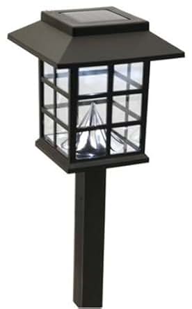 Moonrays 91242 Mission Style Lamp Solar Powered Plastic Path Light, 2 ...
