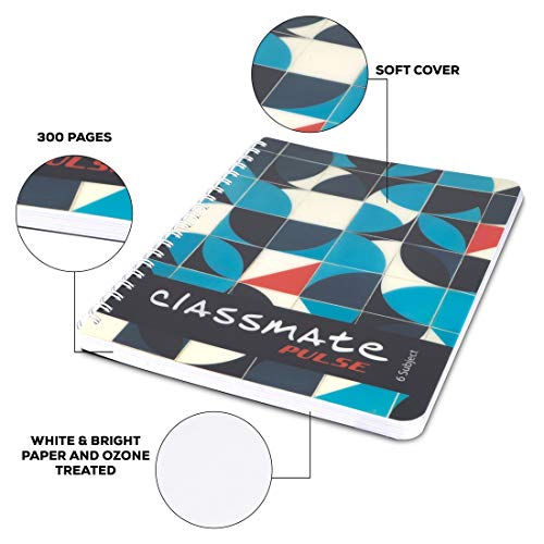 Classmate Premium 6 Subject Spiral Notebook 203mm X 267mm Soft Cover classmate-premium-6-subject-spiral-notebook-203mm-x-267mm-soft-cover