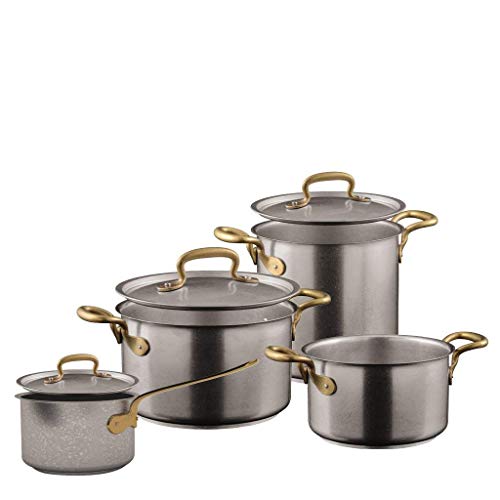 Amazon.com: 1965 Vintage Stainless Steel Cookware set 7 pieces by ...