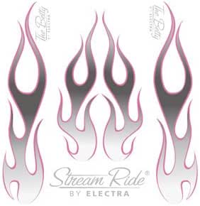 Amazon.com: Electra Bicycle Sticker Set (Betty Flame) : Automotive