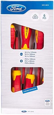 Ford Tools 6 Piece Insulated Screwdriver Set With Magnetic Tip,FHT-C ...