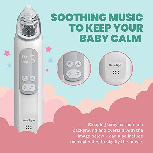 Rechargeable Nasal Aspirator for Babies - Electric Nose & Booger Sucker ...