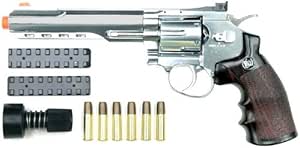 wingun 702s 6 revolver co2 gas gun sil(Airsoft Gun) : Airsoft Pistols ...