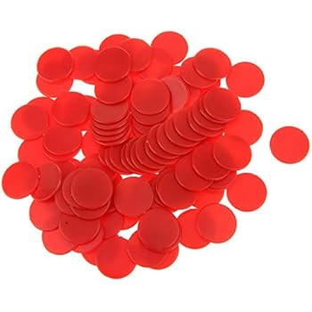Amazon.com: Plastic Counters: Blue, Red, Yellow, and Green Color Gaming ...