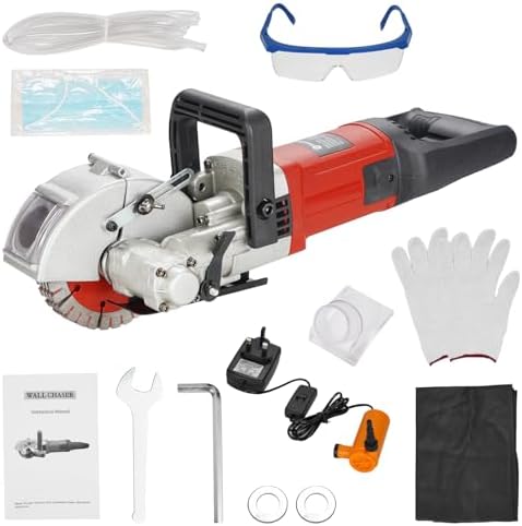 GearZone Wall Groove Cutting Machine with Tool Box 220V 7200W, with 4 ...