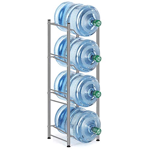 RZChome 4-Tier Water Jug Holder Rack Stainless Steel, 5 Gallon Water ...