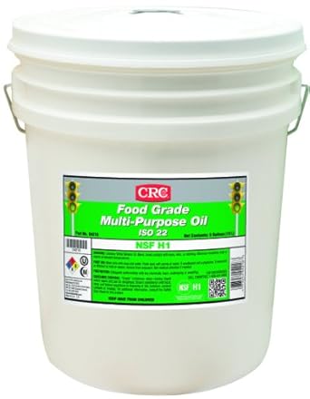 Amazon.com: CRC Food Grade Multi Purpose Oil, 5 Gallon Pail, Clear, ISO ...