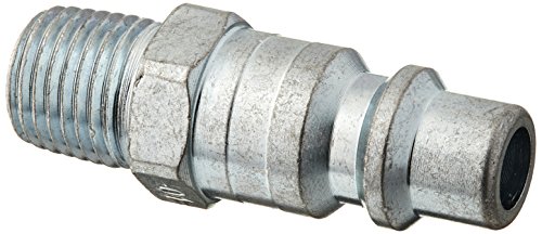 Tru-Flate 12-523 Steel Air Line Coupler Plug (3/8" 'I/M Style' X 1/4" Male NPT)