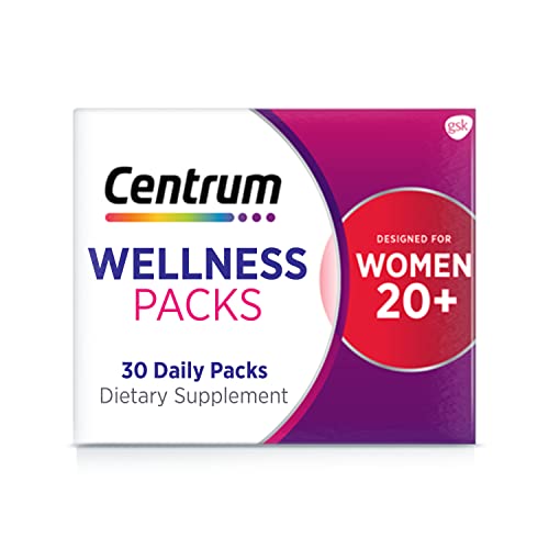 Centrum Wellness Packs Daily Vitamins for Women in Their 20s, Women's ...