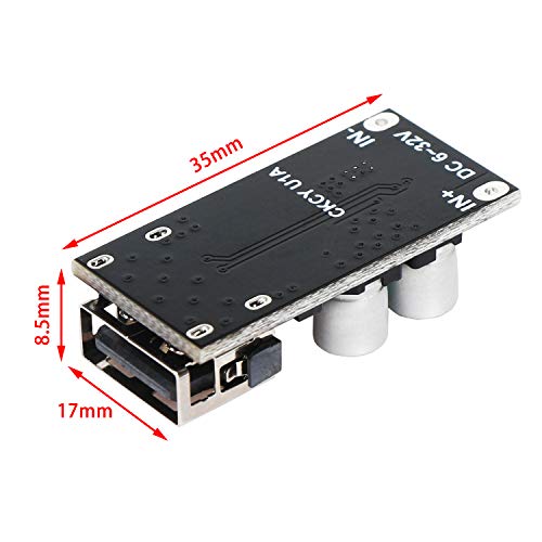 USB Buck Converter, DROK 4pcs DC-DC Step Down Module 6-32V 12V 24V to 5V QC 3.0 Charging Module ...