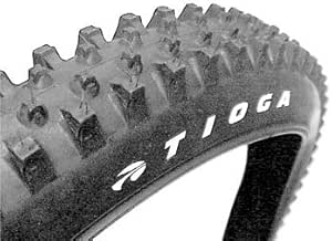 Amazon.com : Tioga Black Turtle Tire 26” x 2.2” Aramid Bead Black ...