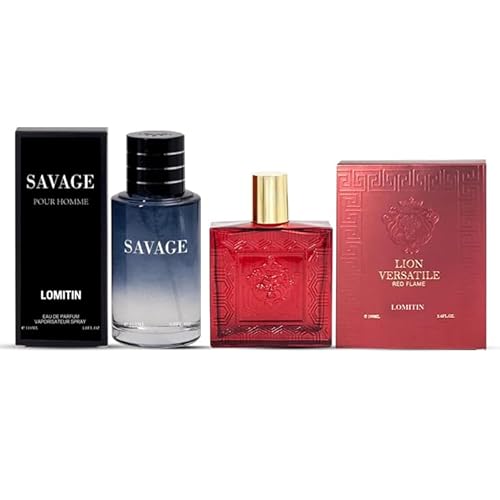 Lomitin Savage Pour Homme & Lion Versatile Red Flame Cologne for Men ...