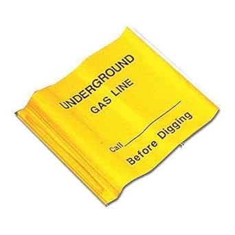 Marking Flag, Yellow, Gas Line, PVC, PK100: Outdoor Flags: Amazon.com ...
