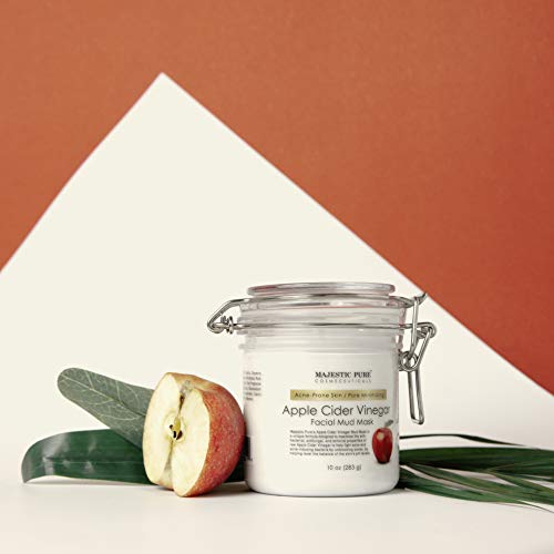 Apple Cider Vinegar Facial Mask by Majestic Pure - Face Mud Mask for ...