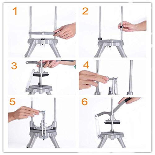 TUNTROL Commercial Vegetable Chopper, 1/4" +3/8" Stainless Steel Blade ...