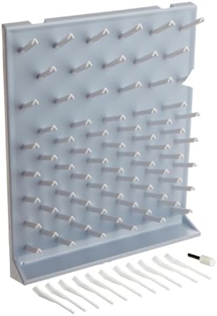 Kartell 259184 Polystyrene Laboratory Glassware Drying Rack, 24" Height ...