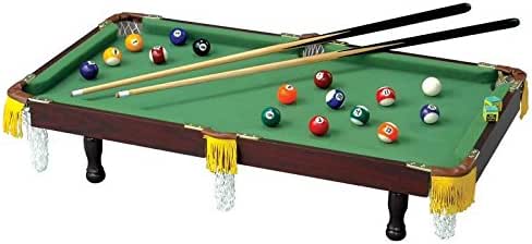 Amazon.com : Executive Tabletop Billiard Pool Table - Real Wood, Real ...