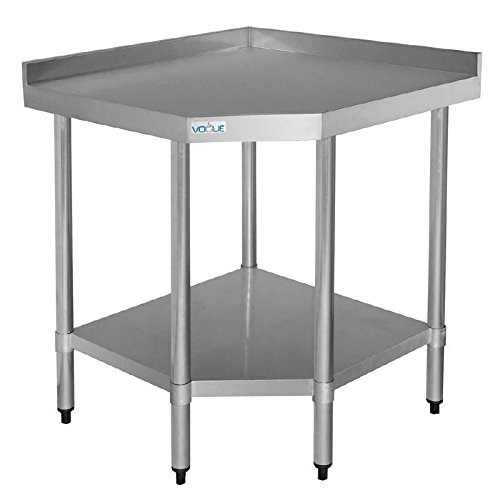 Vogue Stainless Steel Corner Table 900x800 x700mm corner: Amazon.co.uk ...