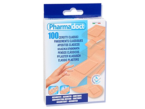 PHARMADOCT – Classic Plasters 6 assorted sizes 12 boxes of 100 Quality ...