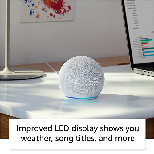 All New Echo Dot 5th Gen 2022 Release With Clock With Amazon Smart