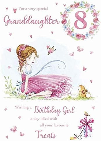 Jelly Beans Very Special Granddaughter Age 8 Birthday Card – Large ...