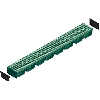 Mitered Drain 3 in. Green Angled Mitered Drainage Grate - - Amazon.com