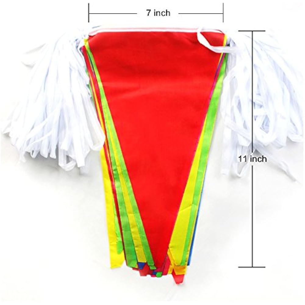 250pcs Multicolor Pennant Flags LOOBJOYGAME 263Ft Nylon Fabric Decorations Rope EBay
