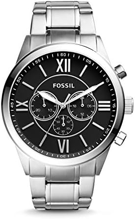 Fossil Flynn Chronograph Stainless Steel Watch BQ1125, Chronograph ...
