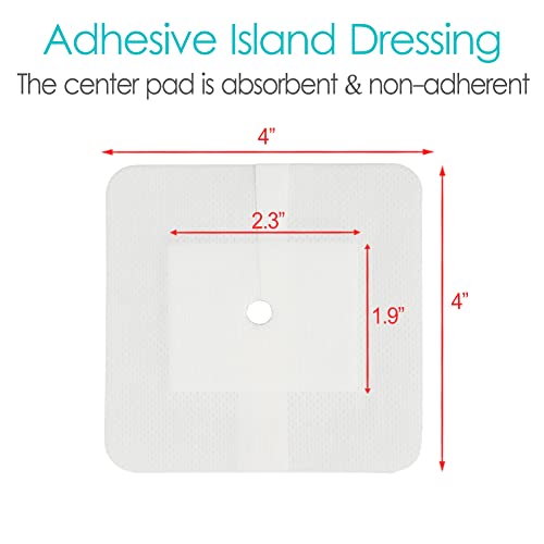 Peritoneal Dialysis PD Catheter Drain Split Bordered Gauze Island Dressing Pad For Stomach ...