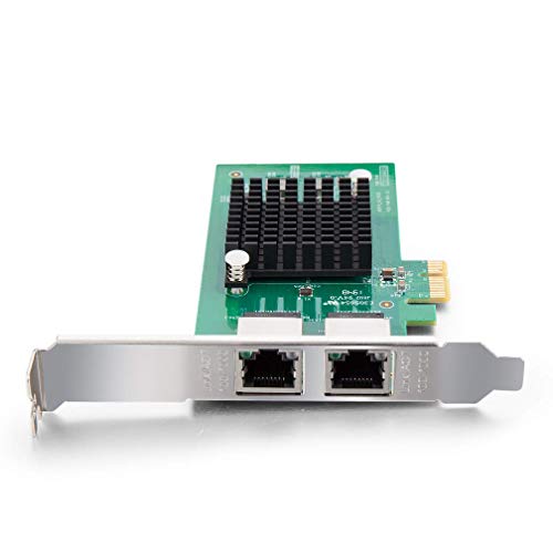 10Gtek® Tarjeta de Red Gigabit PCIE E1G42ET - Intel 82576 Chip, Dual RJ45 Puertos, 1Gbit PCI ...