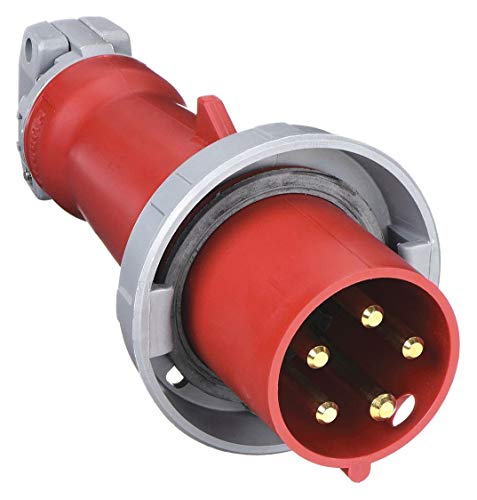 IEC Pin and Sleeve Plug, 4P, 5W, 60A, 480V: Amazon.com: Industrial ...