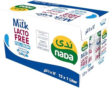 Nada Lacto UHT Full Fat Milk, 12 x 1 Ltr price in Saudi Arabia | Amazon ...