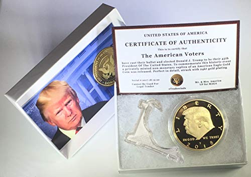 Buy 2018 Donald Trump Replica Gold Piece, 45th Presidential Edition ...