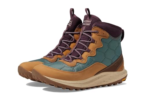 Merrell Women's Antora 3 Thermo Mid Zip Waterproof Snow Boot, Forest, 9 ...