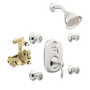 Moen 273-3330 Vestige Moentrol Vertical Spa Set with Valve, Chrome ...