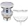 Chrome Unslotted Pop Up Basin Sink Waste Ceramic Waste Plug Without ...
