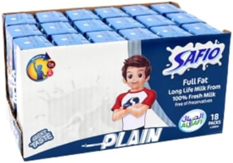 Al-Safi UHT Low Fat Milk, 18 Packs x 200 ml, White price in Saudi ...